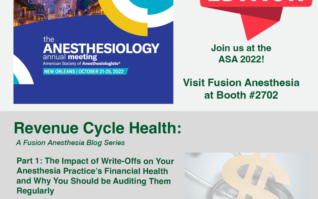 Special Edition - ASA 2022 - Anesthesia Billing Services | Fusion ...