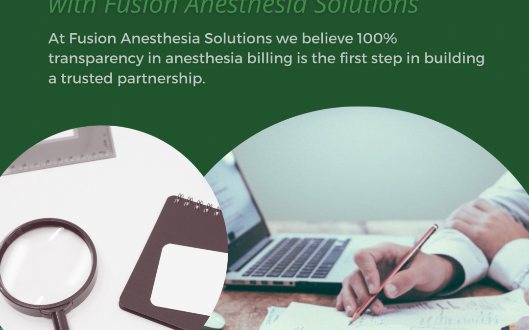 Transparent Performance in Anesthesia Billing