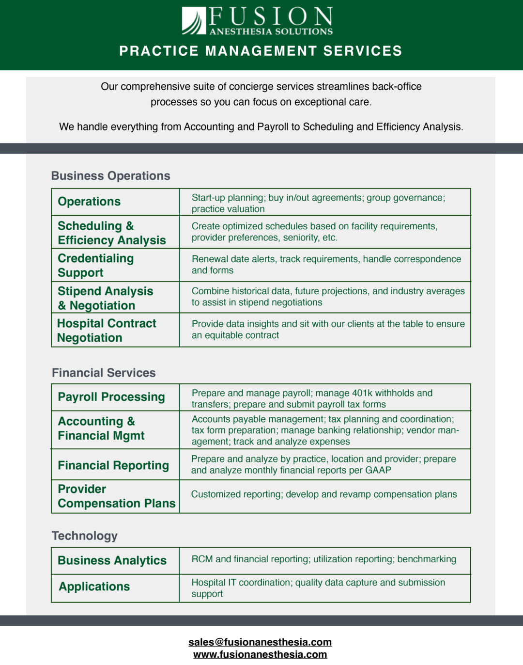 Revenue Cycle Management - Anesthesia Billing Services | Fusion ...